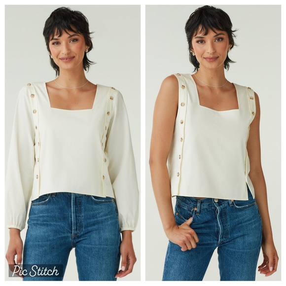 VETTA | Tops | Nwt Vetta The Removable Sleeves Tank | Poshmark